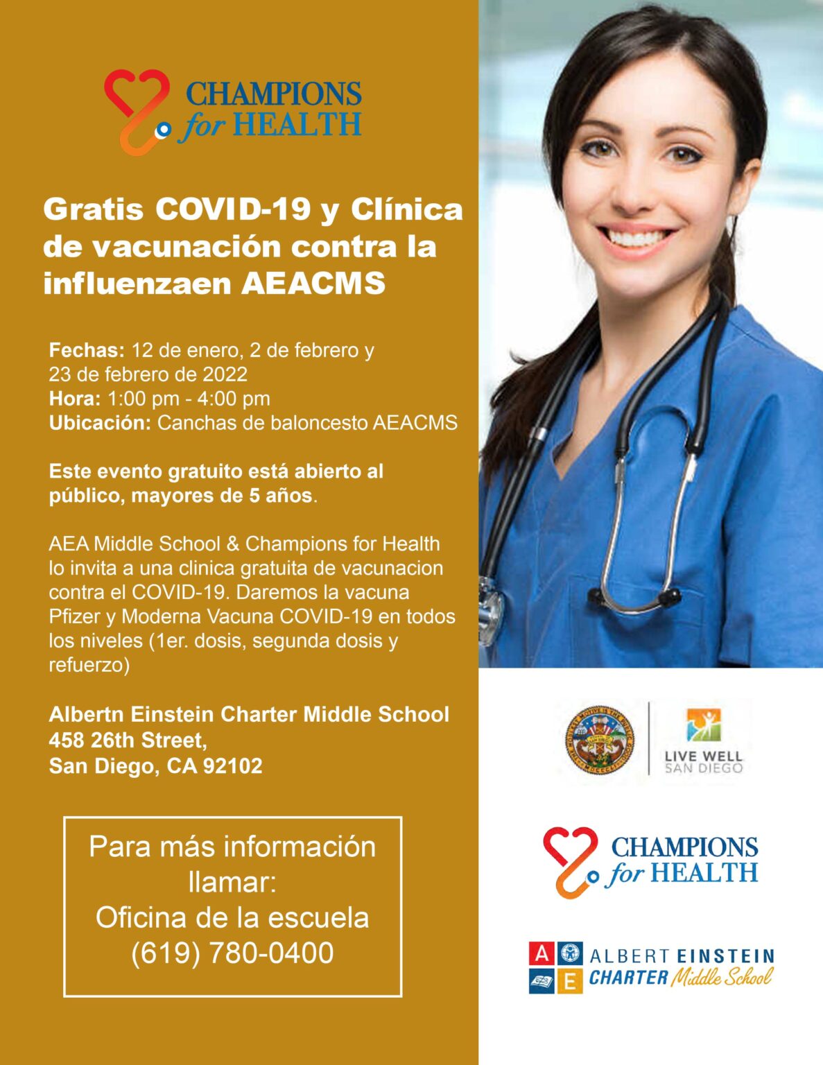 COVID VACCINE POSTER 2022 – SPANISH | AEA